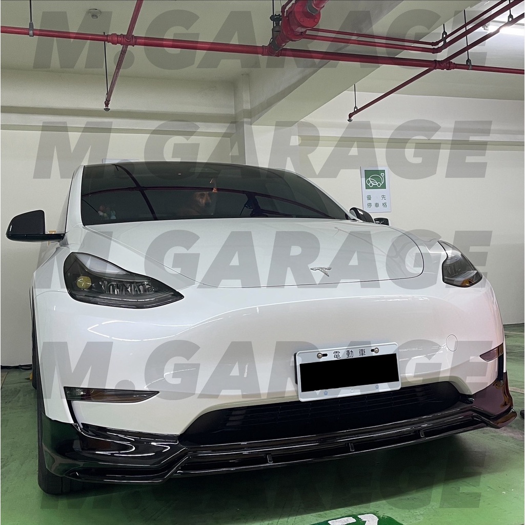 【M.GARAGE】TESLA Model Y YOFER 前下巴 側裙 後下巴 素材 實裝 改裝 套件 | 蝦皮購物