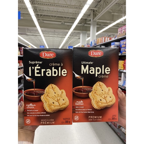 🍁加拿大直送 Dare Maple leaf 加拿大楓葉餅乾 300g | 蝦皮購物