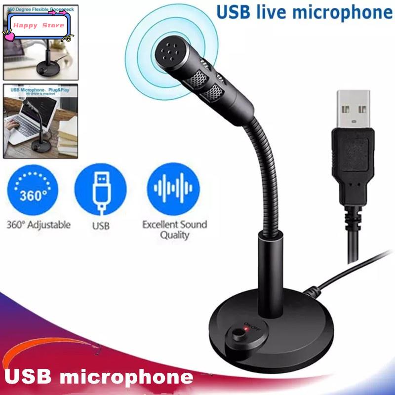 USB Microphone Plug &Play Laptop Computer Mic for Computer | 蝦皮購物