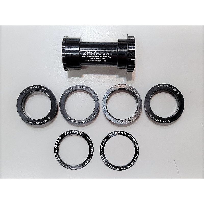 Tripeak 4 in 1 對鎖式鋼珠BB PF30/BB30/PF30A/BB30A To 24 SHIMANO | 蝦皮購物