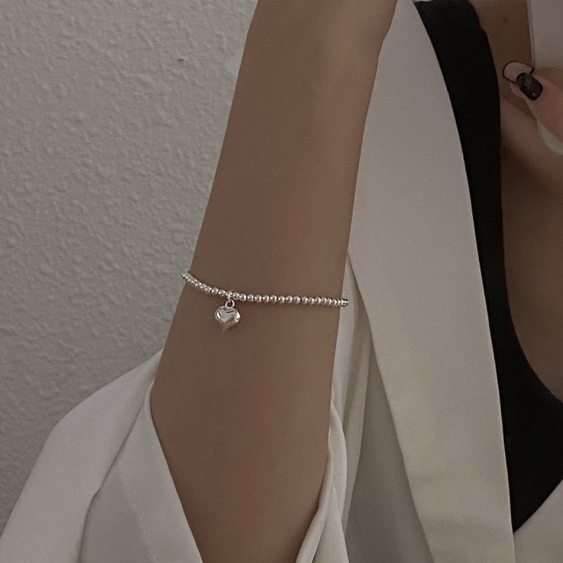 𝑳𝒊𝒍𝒊𝒌𝒐𝒌𝒐 ෆ 圓珠串串愛心手鍊#B006 | 蝦皮購物