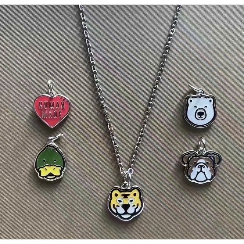 [官網正品]Human made 項鍊 鑰匙圈 銀飾 現貨 nigo necklace 王嘉爾同款 動物 日本 潮流 | 蝦皮購物