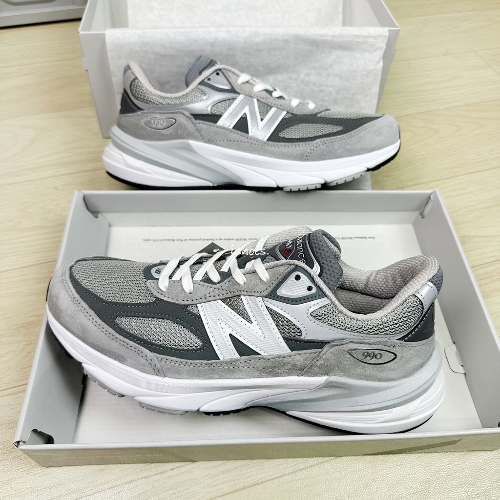 現貨 iShoes正品 New Balance 990 男鞋 元祖灰 美製 V6 慢跑鞋 M990GL6 D 2E 4E | 蝦皮購物