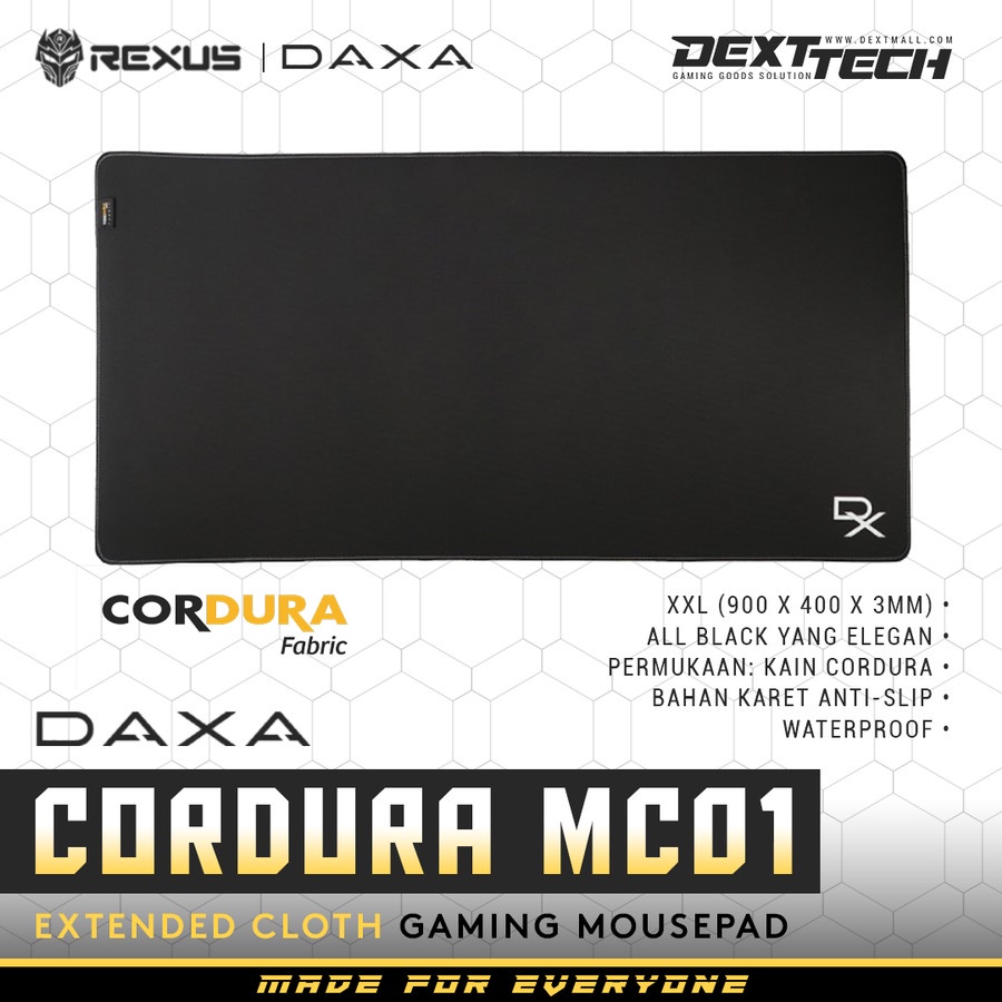 Rexus Daxa Cordura MC01 MC-01 XL 布質遊戲鼠標墊 | 蝦皮購物