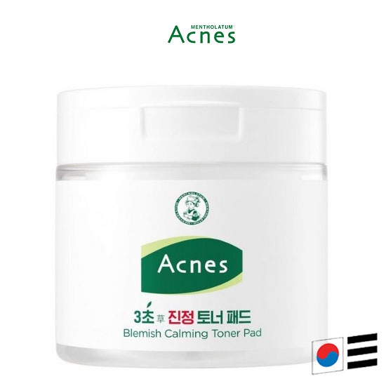 [Acnes] 3秒鎮靜爽膚水墊 Blemish Calming Toner Pad 160ml / 70張 | 蝦皮購物