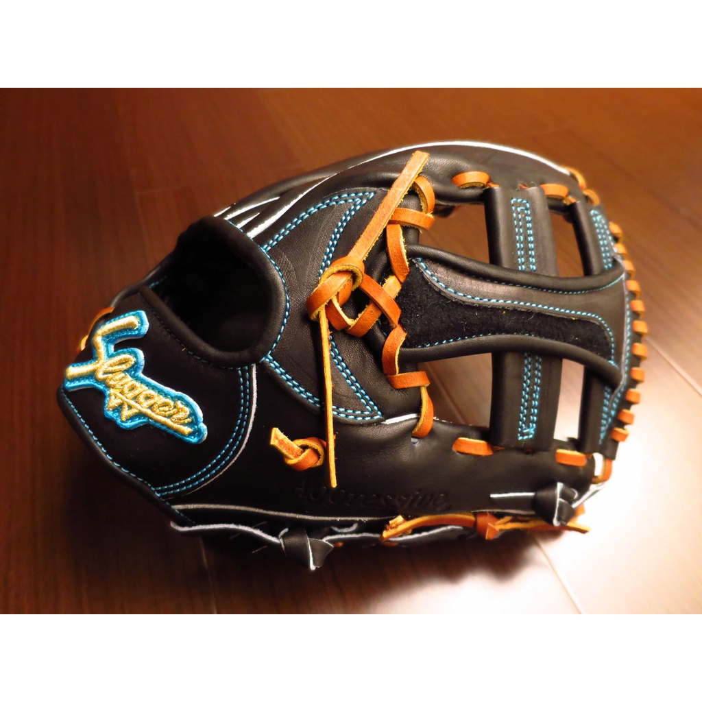 {圓圓小舖}全新日製硬式日本製久保田猛打者Kubota slugger KSG-24MS 內野十字擋手套 棒壘球手套黑色 | 蝦皮購物