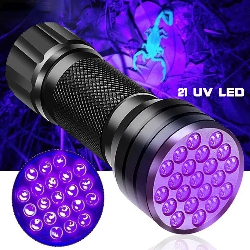 [精選] 戶外迷你 UV LED 紫光手電筒/ 365nm/395nm 鋁製紫外線變焦燈手電筒/ 寵物尿液檢測手電筒 | 蝦皮購物