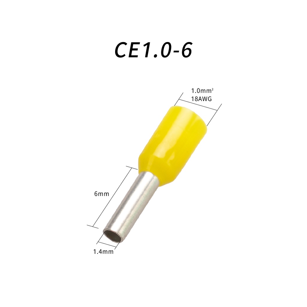 【大山電子】 歐式端子 ET端子 管型端子 管狀端子 UL認證 DIN46228/4 0.14~16mm² 多股壓接 | 蝦皮購物