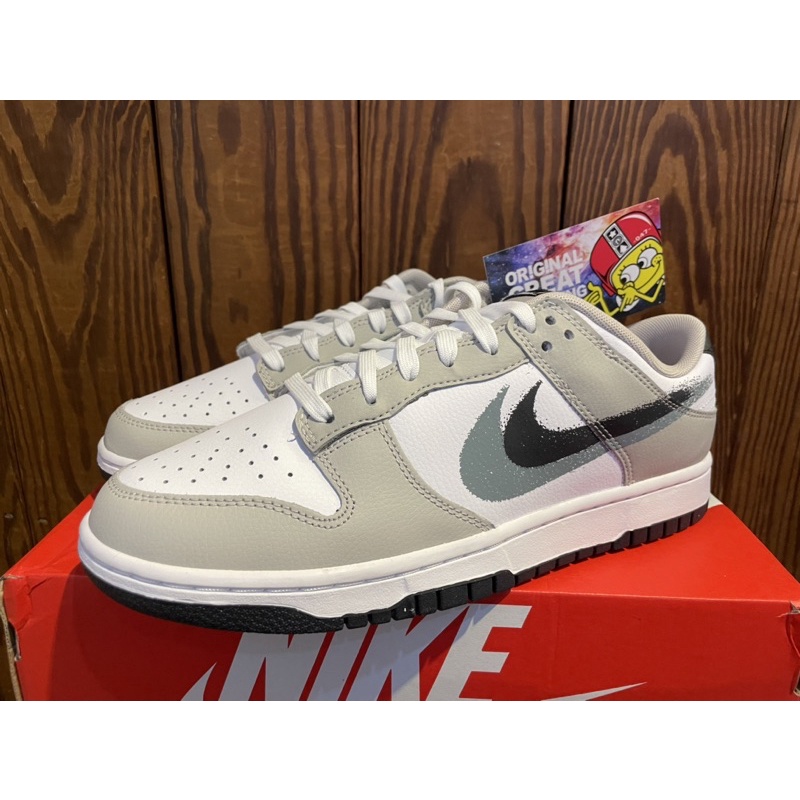 {OGC} NIKE DUNK LOW SPRAY PAINT 噴漆 雙勾 灰白 FD0661-100 | 蝦皮購物