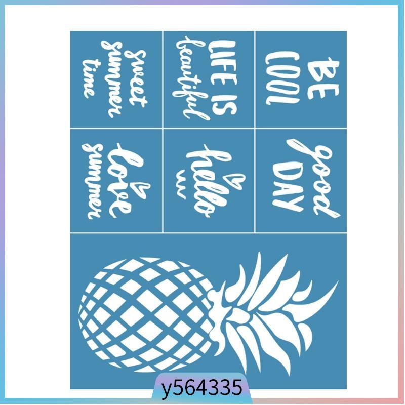 Pineapple Self-Adhesive Silk Screen Printing Stencil Mesh Tr | 蝦皮購物