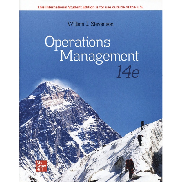 Operations Management 14/E Stevenson 9781260575712 | 蝦皮購物