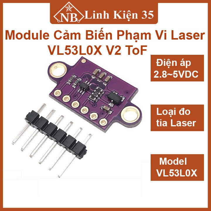 Vl53l0x V2 ToF 激光範圍傳感器模塊,高精度,穩定 | 蝦皮購物