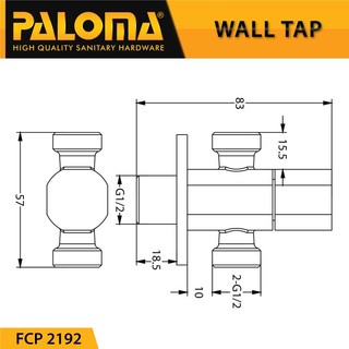 Paloma FCP 2192 水龍頭停止分支馬桶 WC JET SHOWER 壁式水龍頭原裝 | 蝦皮購物
