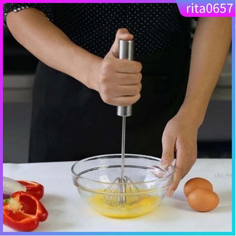 Semi-automatic Rotation Eggbeater Hand Pressure Egg Mixer | 蝦皮購物