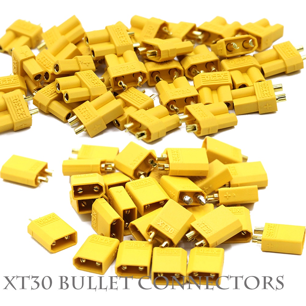 5 對/批 RC XT30 XT 30 母公子彈頭連接器插頭用於 RC 鋰電池 ESC 電機 DIY 連接器玩具 | 蝦皮購物