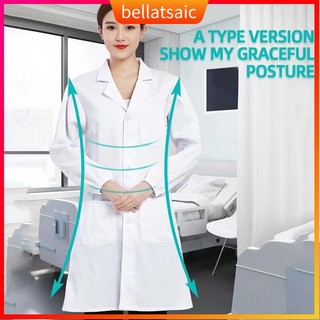 Long Sleeve Lab Coat Doctor Laboratory Lab Coat Gown White L | 蝦皮購物