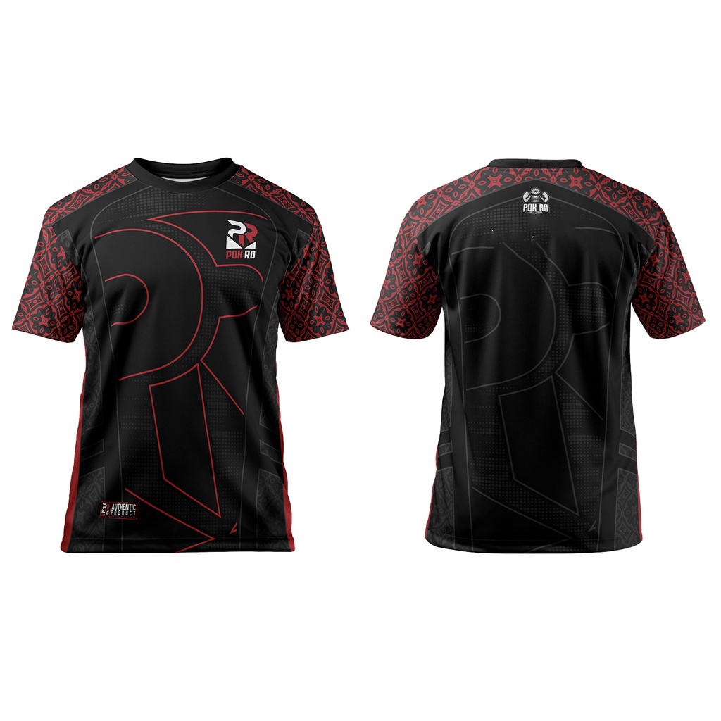 Pokro GAMING T 恤 2024 全昇華 T 恤跑步、鍛煉、微運動面料。 輕薄透氣,印花 | 蝦皮購物