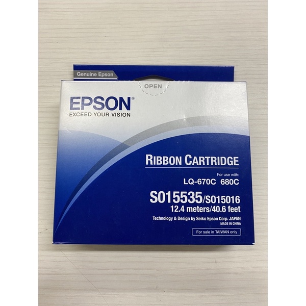全新 Epson LQ-670C LQ-680C 原廠盒裝色帶 | 蝦皮購物