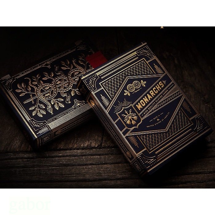 [808 MAGIC]魔術道具 T11 Monarch Deck 君王 深藍金絲帶 撲克牌 收藏 送禮 精品 台灣出貨 | 蝦皮購物