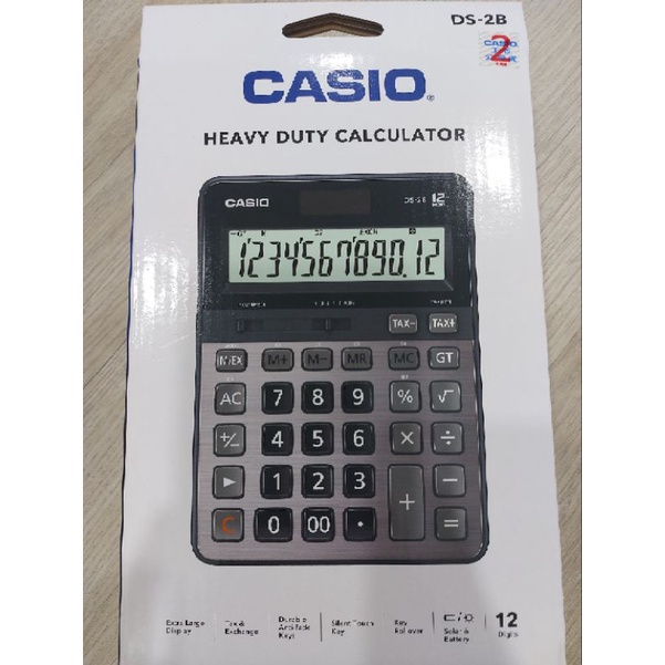 全新 卡西歐CASIO 12位數 商用計算機 DS-2B | 蝦皮購物