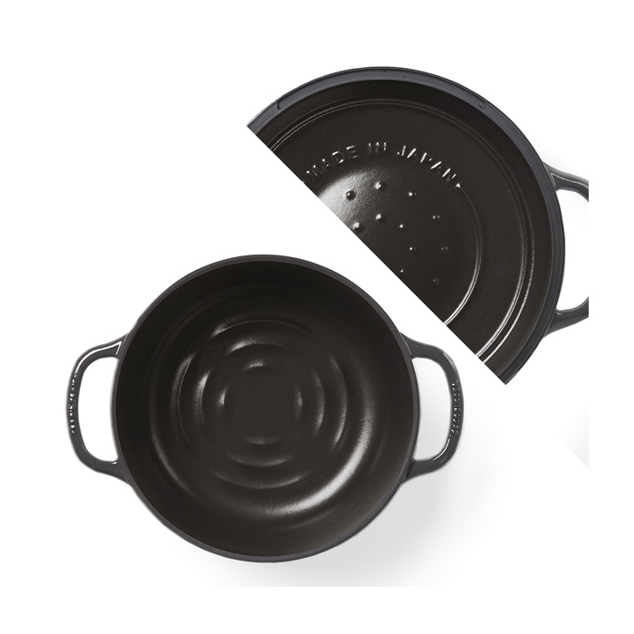 日本 Vermicular 23cm 琺瑯鑄鐵鍋 / 小V鍋 -深灰色 -原廠公司貨 | 蝦皮購物
