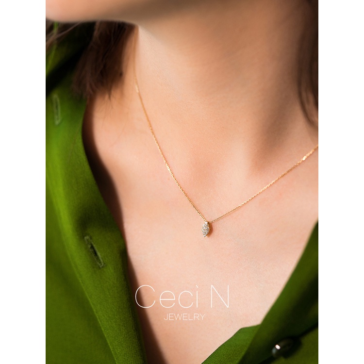 「匠心·純銀項鏈」S925銀鍍14K金 天使之眼鋯石項鍊 輕奢通體純銀項鍊 XZM | 蝦皮購物