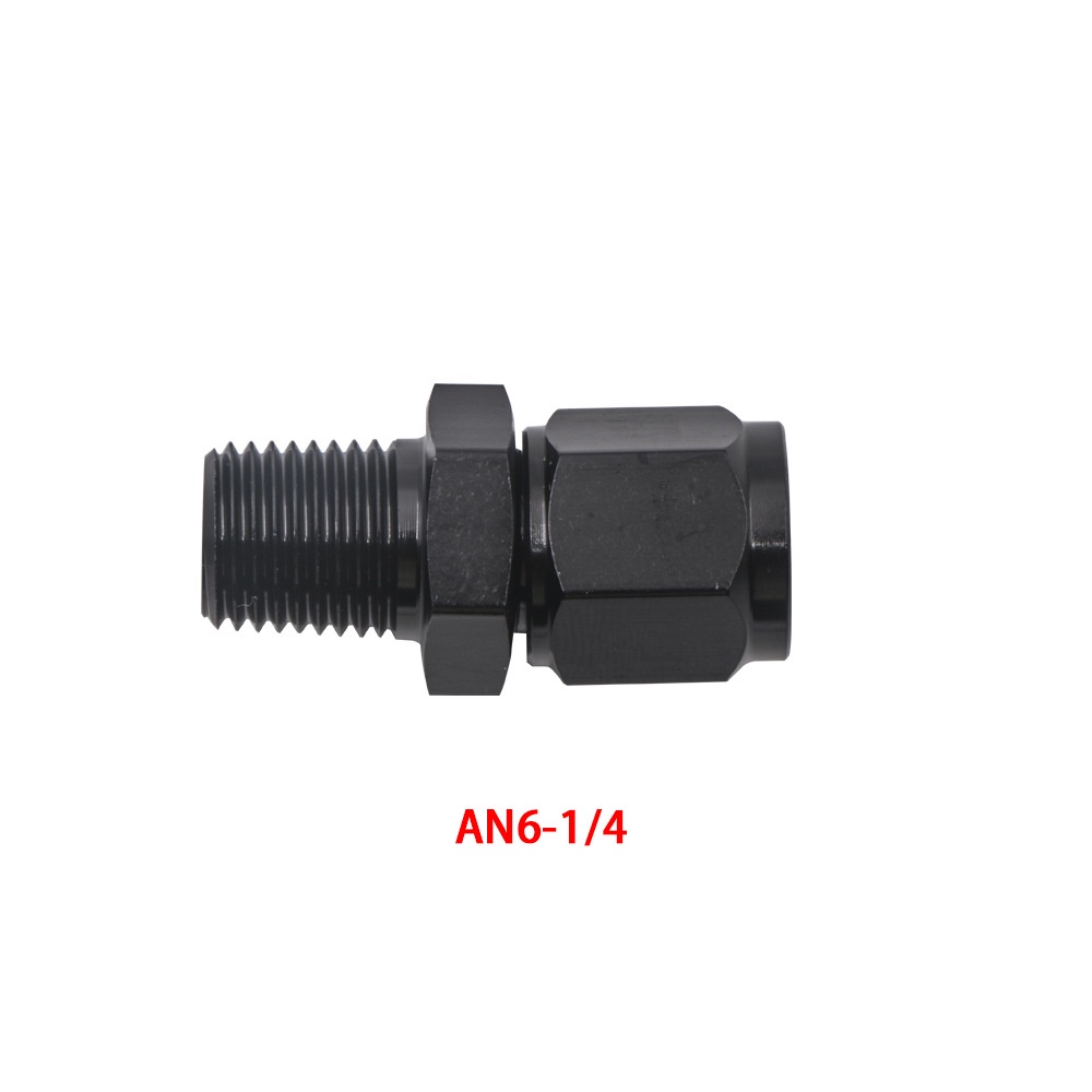 An6 母頭轉 1/2 1/4 1/8 3/8 NPT 公頭旋轉適配器接頭鋁製 6AN 連接器,用於燃油管路過濾器 1P | 蝦皮購物