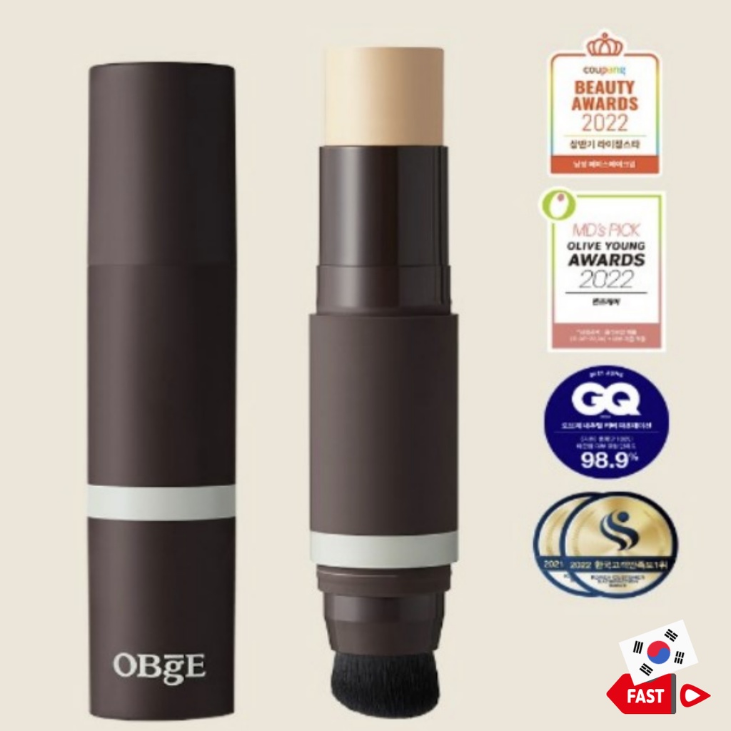 即期出清[OBgE]自然遮瑕男士粉底棒 2種色號 SPF50 PA4+ 13g OBgE 乳液+防曬+粉底全合一粉底 | 蝦皮購物