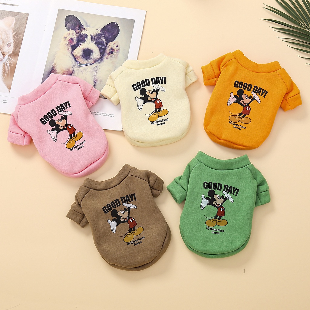 Cartoon Dog Clothes Cute Puppy Cat Clothing For Small Medium | 蝦皮購物