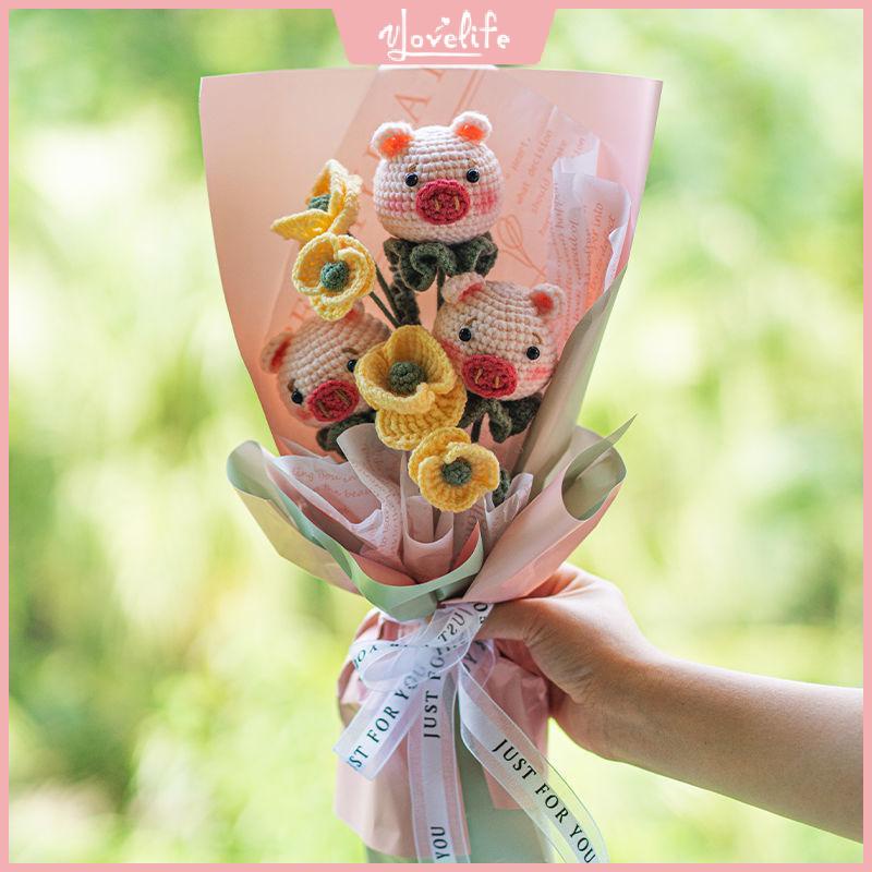 [vlovelife]台灣出貨 毛綫材料包 手作鈎織 手工編織 Diy 玩偶 包包 針織 送女友礼物毛线手工编织钩针di 蝦皮購物