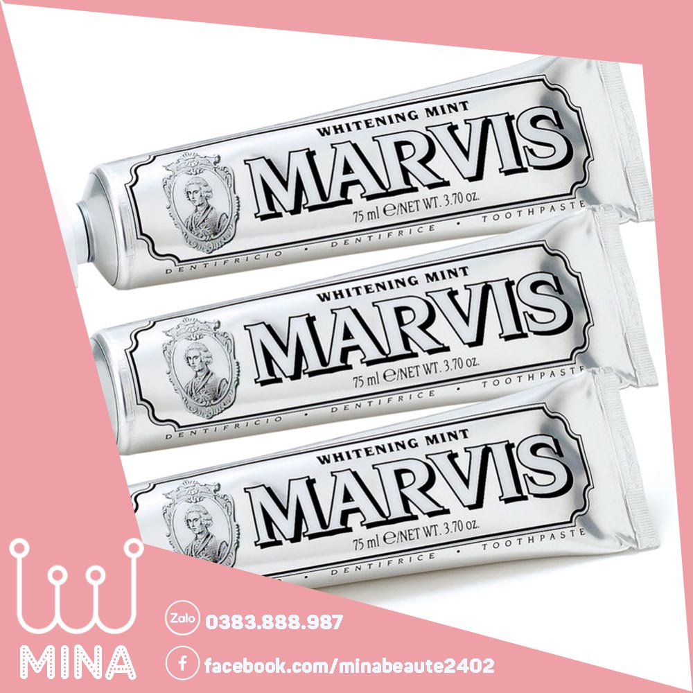 Marvis 優質白色 MARVIS 牙膏 85ML | 蝦皮購物