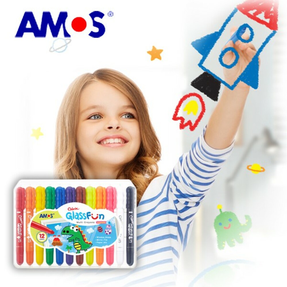 全館現貨韓國AMOS 12色玻璃蠟筆(台灣總代理公司貨) 現貨供應 火速出貨 全館附發票 | 蝦皮購物