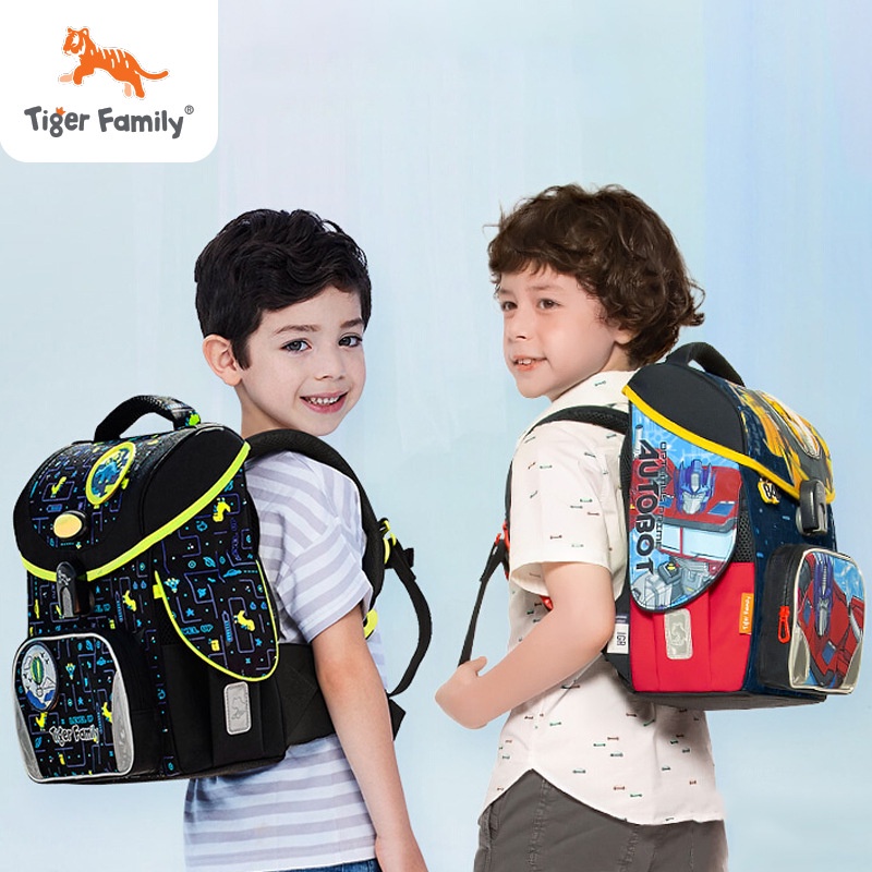 tigerfamily小學者書包一到三年級男女兒童書包護脊減負背包新款 | 蝦皮購物