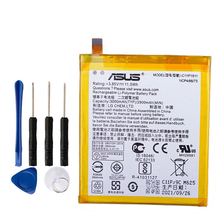 最新日期 原廠 華碩 ASUS Zenfone3 Ze552kl C11P1511 Z012da Z012de 電池 | 蝦皮購物