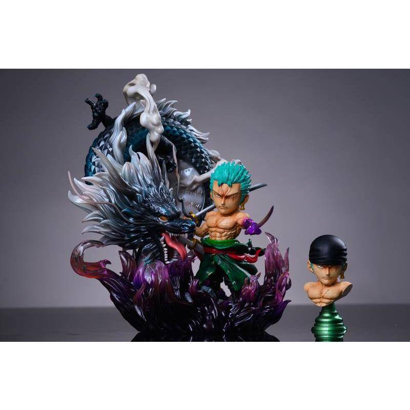 【心動GK】league LG 258w WCF 草帽九人共鳴-黑龍流櫻索隆 雙頭雕 限定GK 模型 雕像 | 蝦皮購物