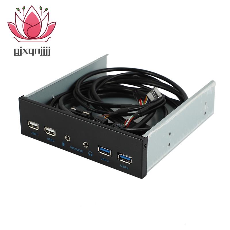 5.25 英寸台式電腦機箱內部前面板 Usb 集線器 2 端口 Usb 3.0 和 2 端口 Usb 2.0 帶高清音頻 | 蝦皮購物