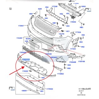 【麥德浩】Range Rover Velar 前保桿下護板 適用於荒野路華 17-up 星脈 前拖車蓋 LR093901 | 蝦皮購物