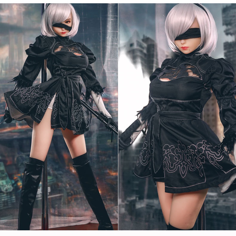 Nier Automata Yorha 2b 尼爾機械紀元尤尔哈2b洋裝cosplay套裝動漫女裝角色扮演服裝套裝 蝦皮購物 0769