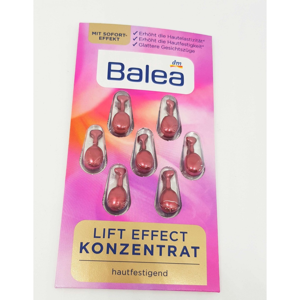 Balea Konzentrat Lift Effect 活膚 時空膠囊 紅色 7顆 | 蝦皮購物