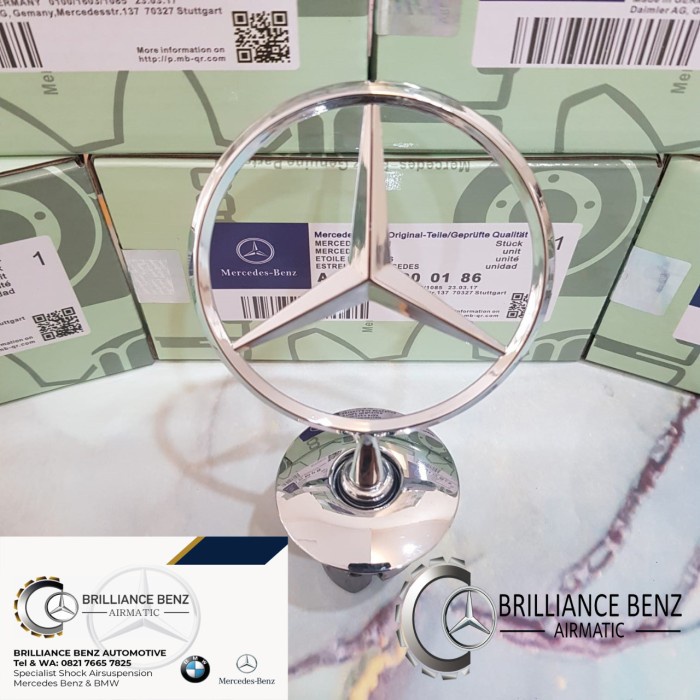 MESIN MERCEDES BENZ BINTANG EMBLEM 引擎蓋 STAR MERCY 引擎蓋 LOGO 原 | 蝦皮購物