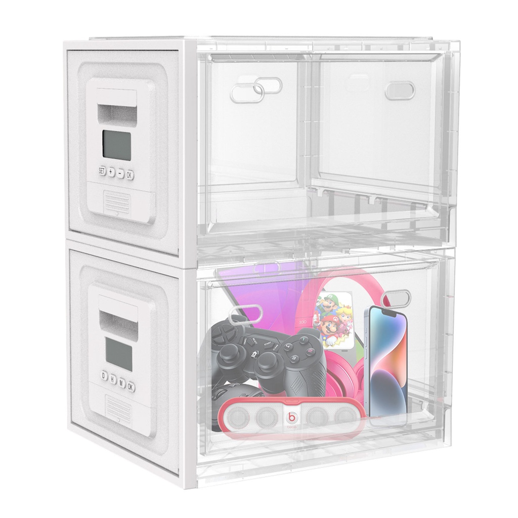 World Timed Lock Box Locked Container 塑料手機鎖盒帶定時器鎖定電話盒帶定時器 | 蝦皮購物