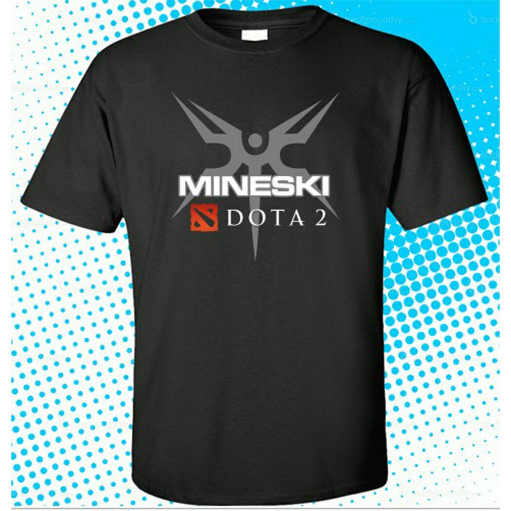 Dota 2 Team MINESKI Logo T 恤夏季休閒男士棉質上衣黑色 559696 | 蝦皮購物