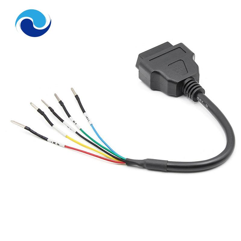 16 針 OBD OBD2 母 K 線 CAN 線跳線測試儀連接器汽車診斷延長線尾纖 | 蝦皮購物