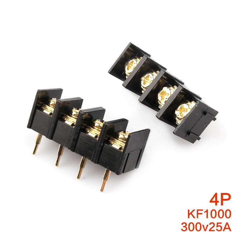 KF1000 柵欄式接線端子 PCB端子接插件 腳間距10MM 鍍金可拼接 2P | 蝦皮購物