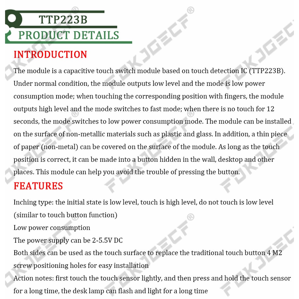 TTP223/TTP224/TTP226/TTP229 Jog數字觸摸開關傳感器數字1/4/8/16通道觸摸按鍵電容模塊 | 蝦皮購物