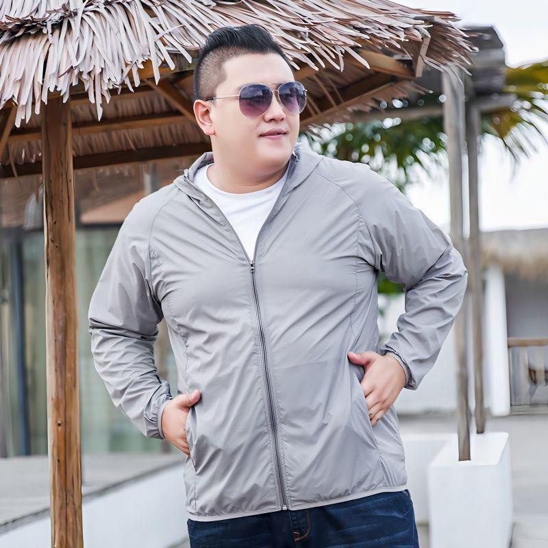 大尺碼男裝 男士夏季 防晒衣 透氣夾克服 外套 防晒衣 男大尺碼 L-8XL 加肥加大 300斤夏季 夏季防晒衣男士 透 | 蝦皮購物