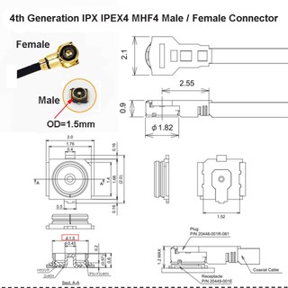10pcs/lot U.FL IPX IPX1/IPX3/IPX4 公插頭 WiFi 天線插座 IPEX SMT PCB | 蝦皮購物