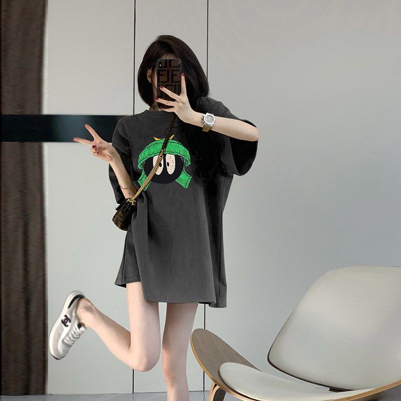 【特大尺碼M-5XL 40-100kg】夏季新款短袖T恤上衣女胖mm大尺碼女裝百搭寬鬆顯瘦遮肚體恤衫200斤 | 蝦皮購物