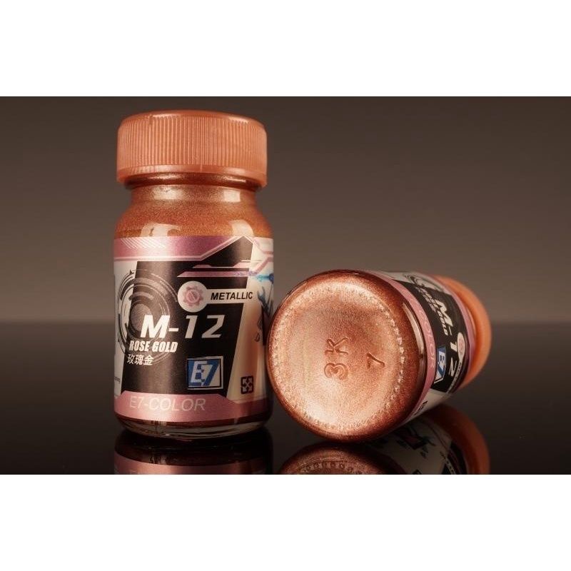 【YYZ模型工作室】E7 COLOR M系列金屬色漆 E7模型漆 閃銀 星幻金 銅 鐵黑 玫瑰金 機械鋁 | 蝦皮購物