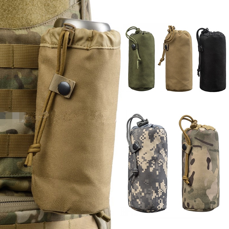 Luc 1000D 尼龍戰術 Molle 水壺袋 CS 水壺架水壺袋戶外旅行野營徒步旅行 8x20cm | 蝦皮購物